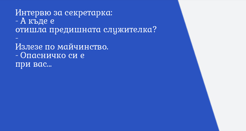 Интервю за секретарка А къде е отишла Вицове Vesti Bg